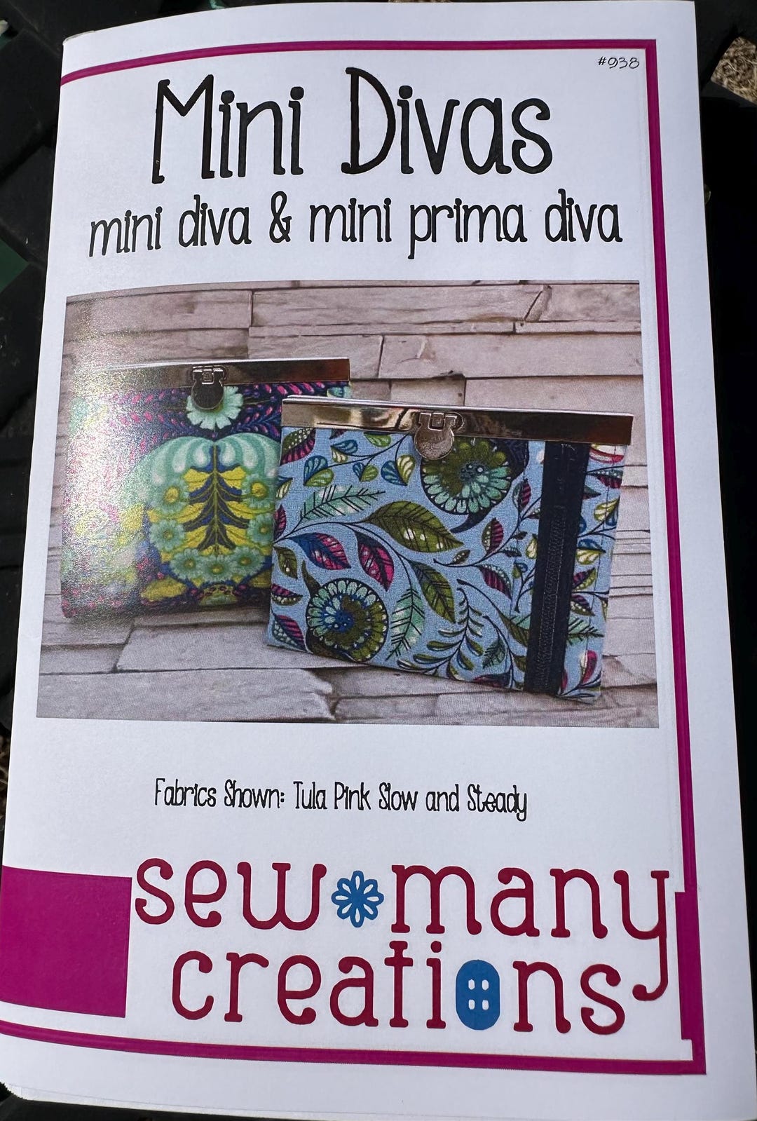 Diva Frame Wallet Pattern- Fat Quater/scarp Friendly SMC223- - Etsy