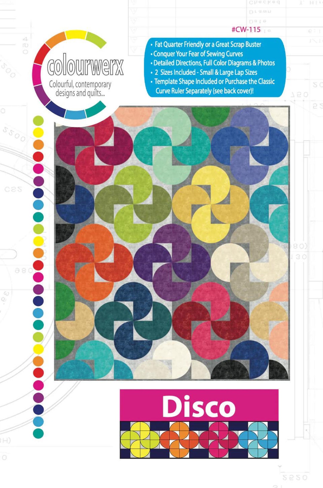 Colourwerx Disco Quilt Pattern CW-115 - Etsy