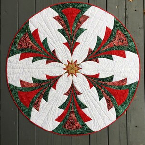Luminous- Tree Skirt And/or Table Topper - Paper Pattern - by Quilted ...