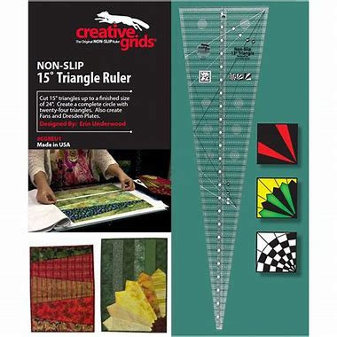 Creative Grids 15 Degree Triangle Ruler # CGRT15 - Etsy