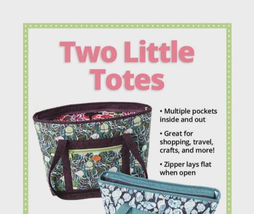 Two Little Totes- Bag Pattern - by Annie - Etsy