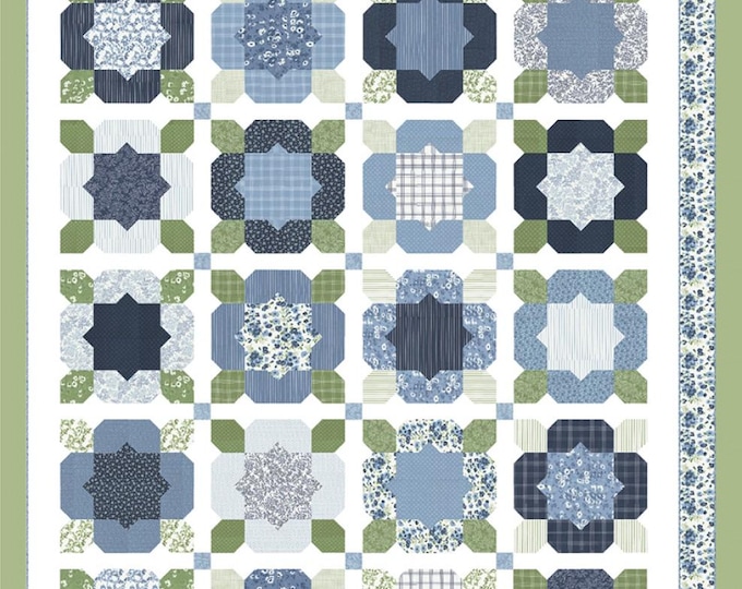 Edelweiss Flower Quilt Pattern: Fat Quarter Friendly (TBL278) - Etsy