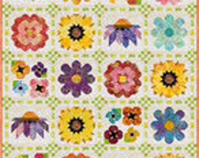 Wildflower Seeds Patchwork Floral Quilt Pattern by Kelli Fannin Quilt Designs - Etsy