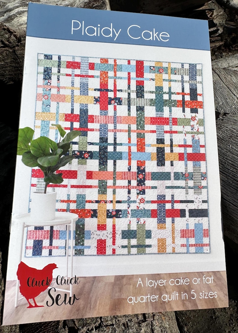 Plaidy Cake Quilt Pattern - Layer Cake or Fat Quarter - 5 Sizes - Etsy