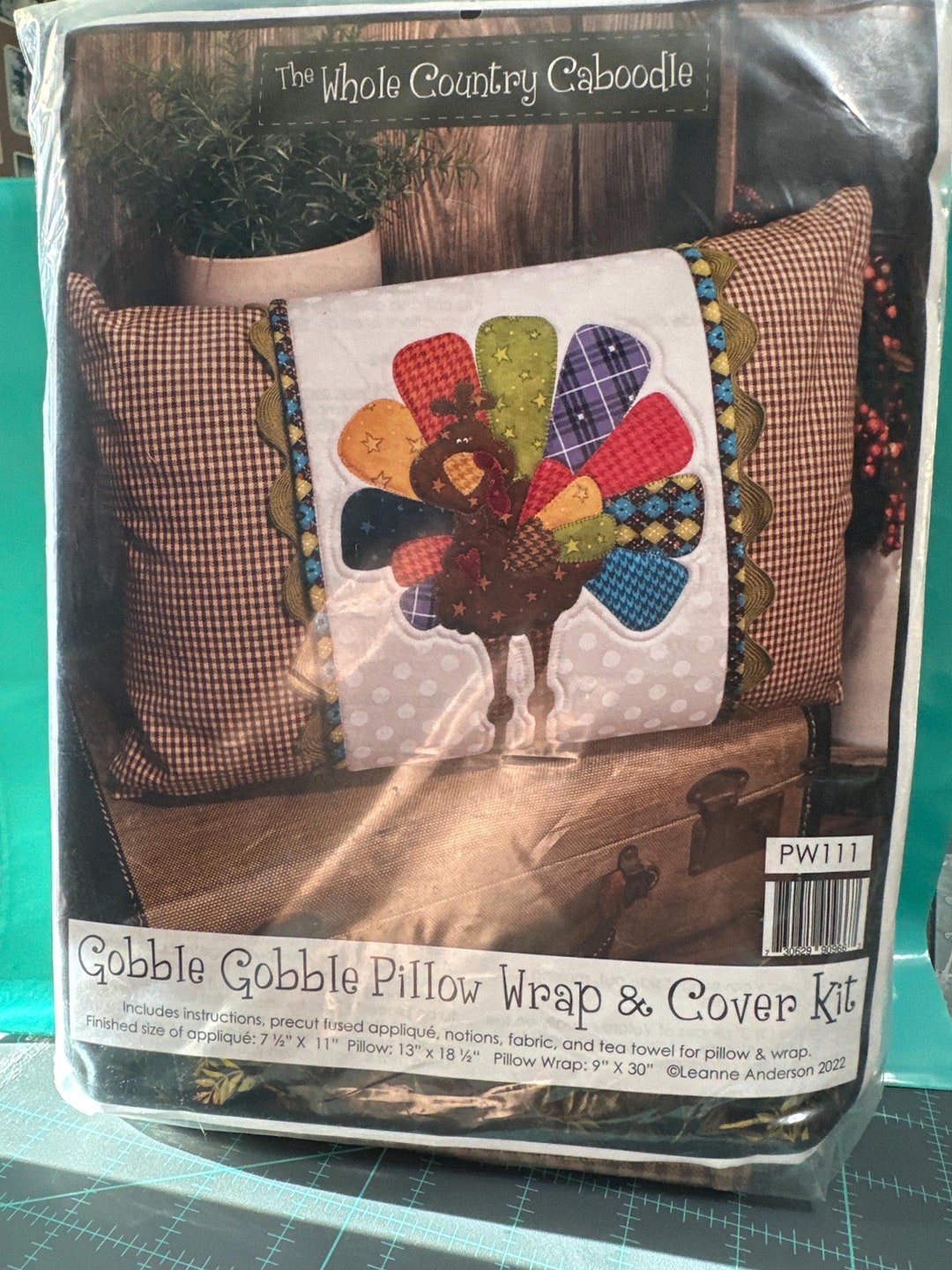 Gobble Gobble Turkey Pillow Wrap & Cover Kit - Etsy