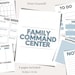 Family Command Center Printable - Weekly Menu - Shopping List ...