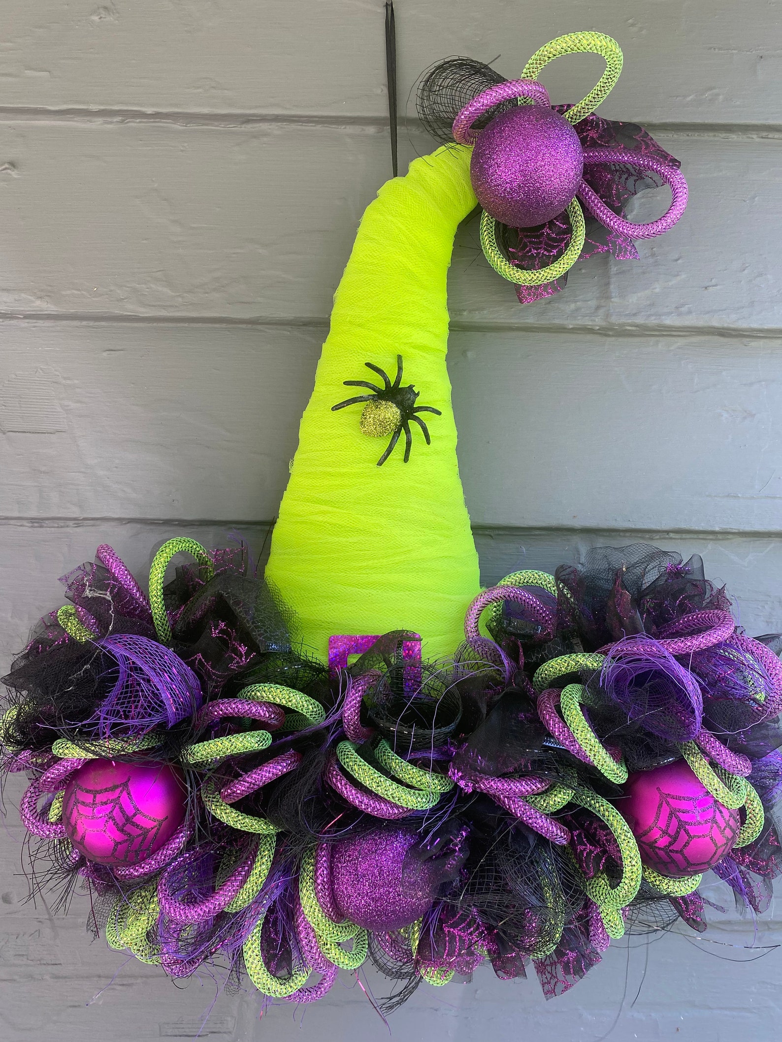Halloween Witch Hate Wreath - Etsy