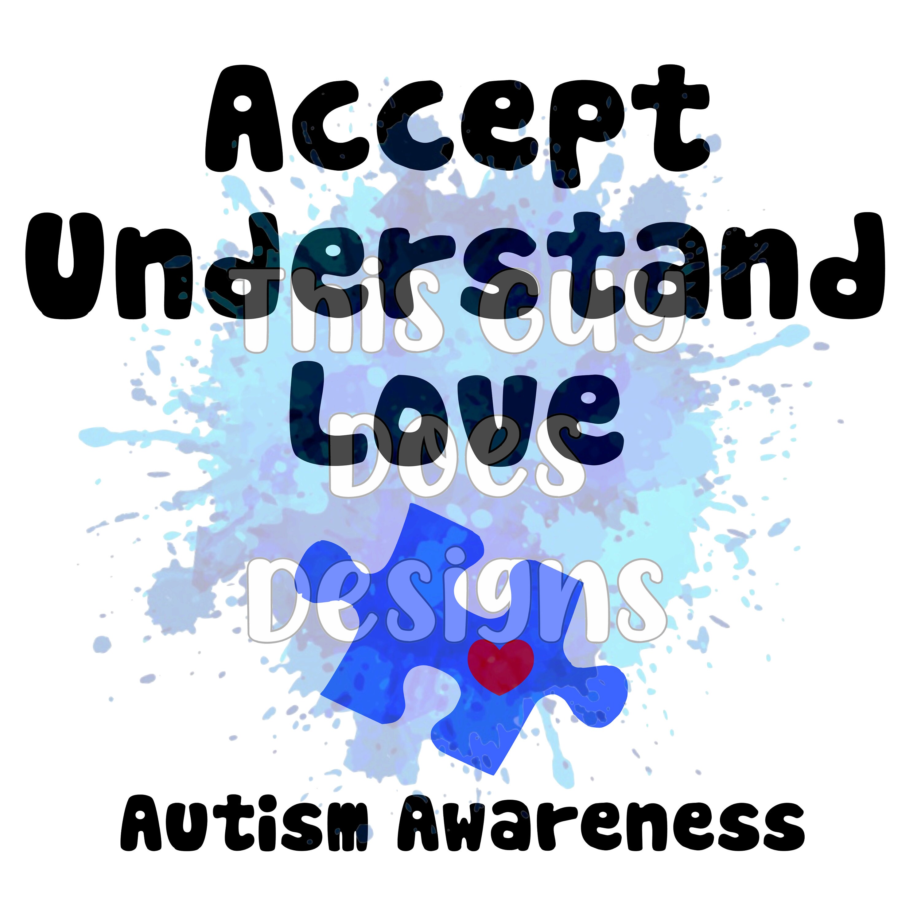 Accept Understand Love SVG Autism Awareness Cut File Autism | Etsy