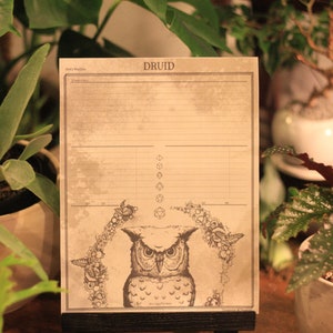 Flora & Fauna Druid Character Sheet Dungeons and Dragons 5e - Etsy UK