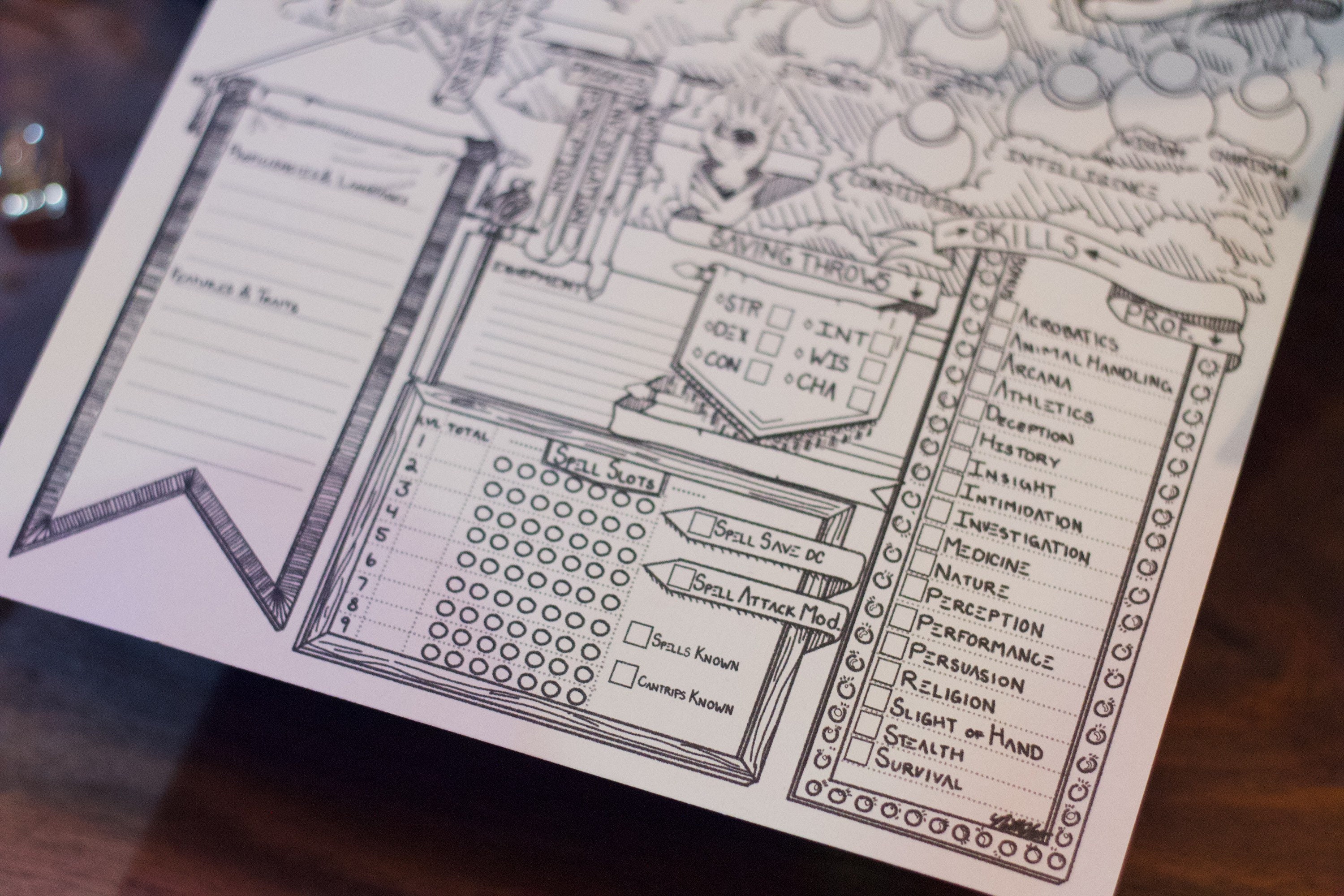 Fate's Hands - Character Sheet - D&D 5e - Etsy