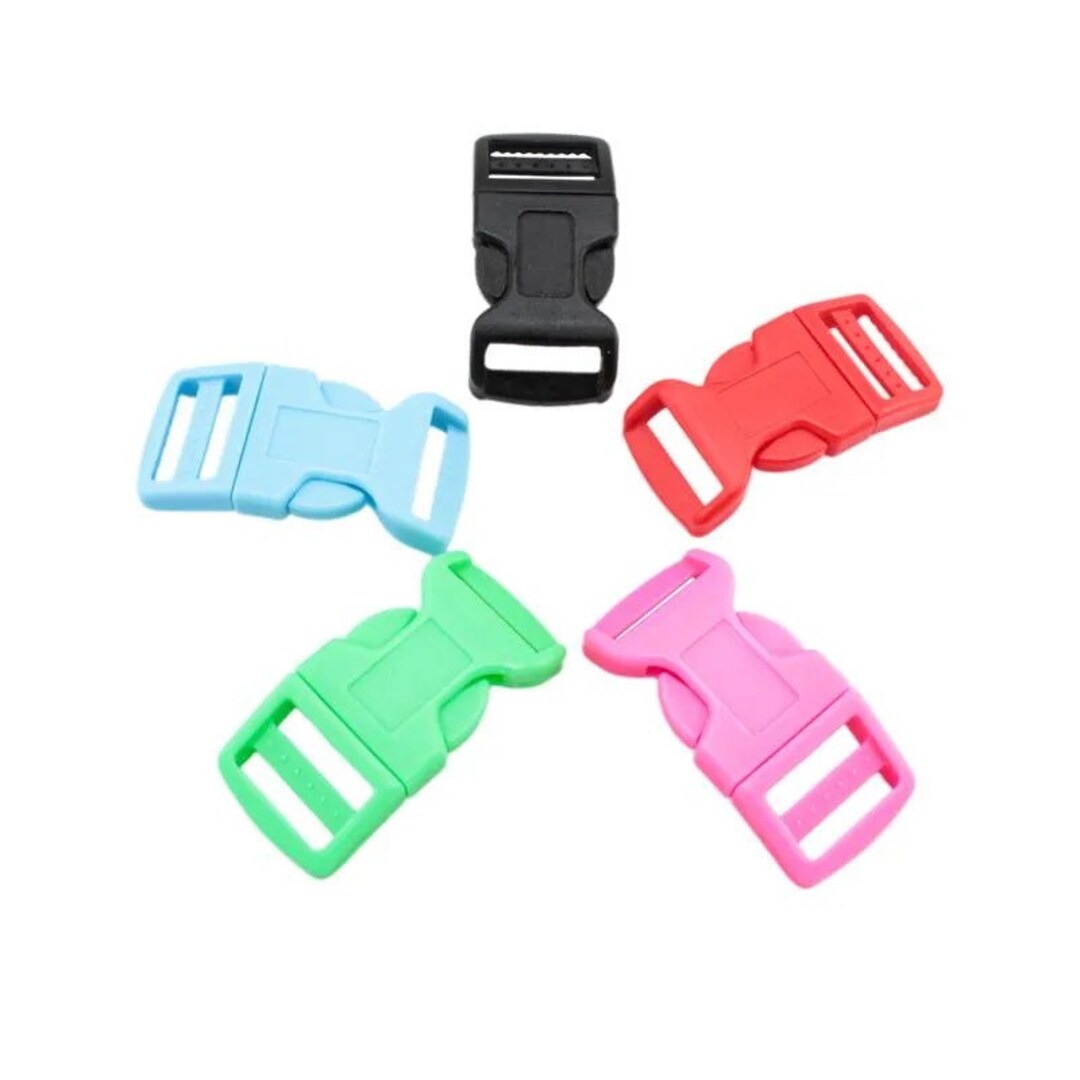 Pack of 5 Mix Coloured Plastic Buckles Choose From 20mm or - Etsy UK