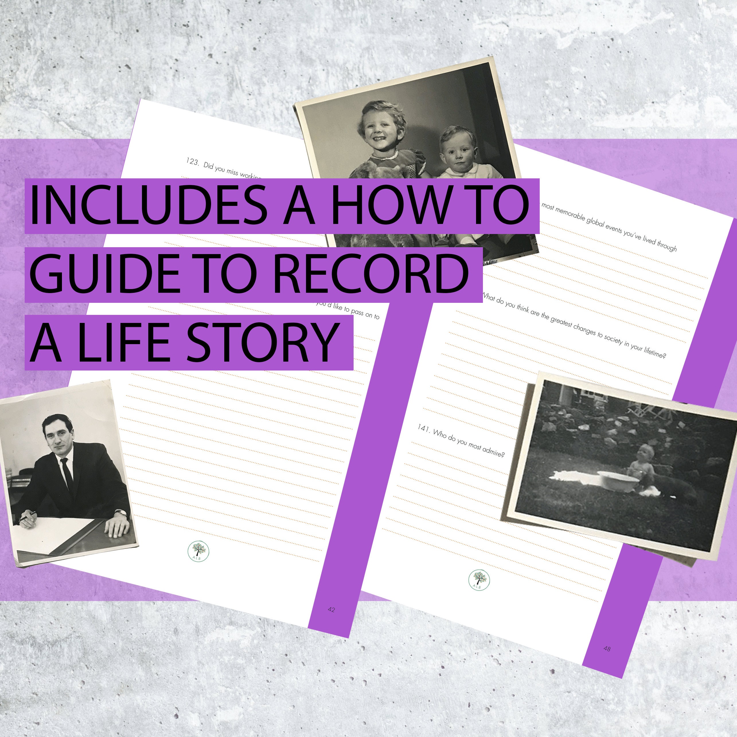 Life Story Questions 150 PURPLE Instant Digital Download Printable ...