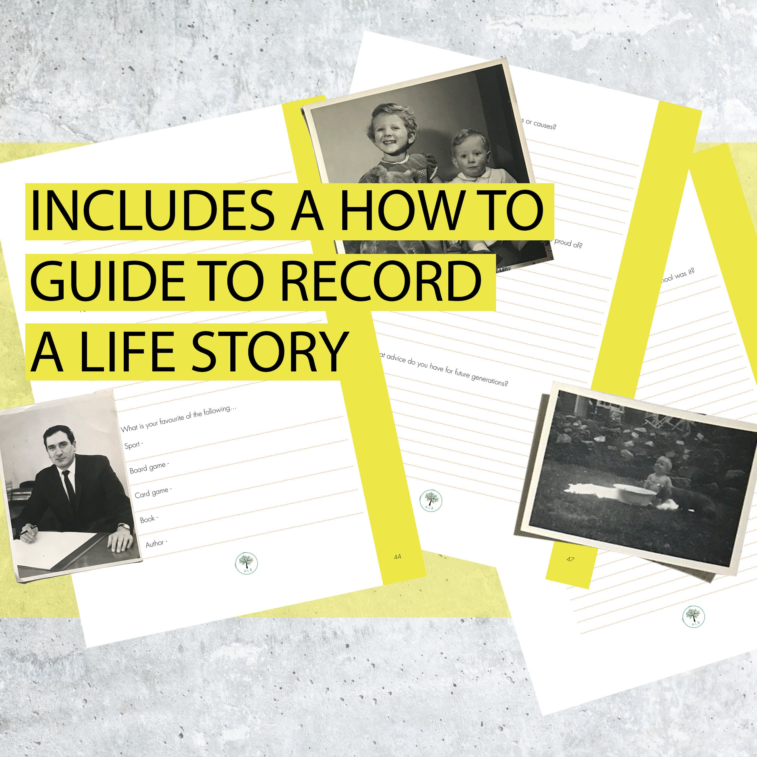 Dementia Activity 150 Life Story Questions YELLOW Instant Digital ...