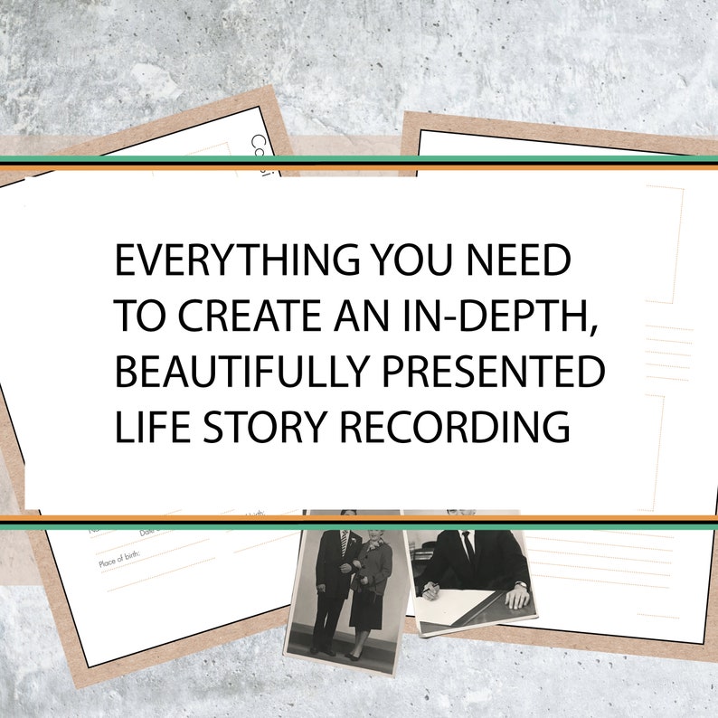 Luxury 277 Page Life Story Book Template BROWN PAPER BORDER - Etsy