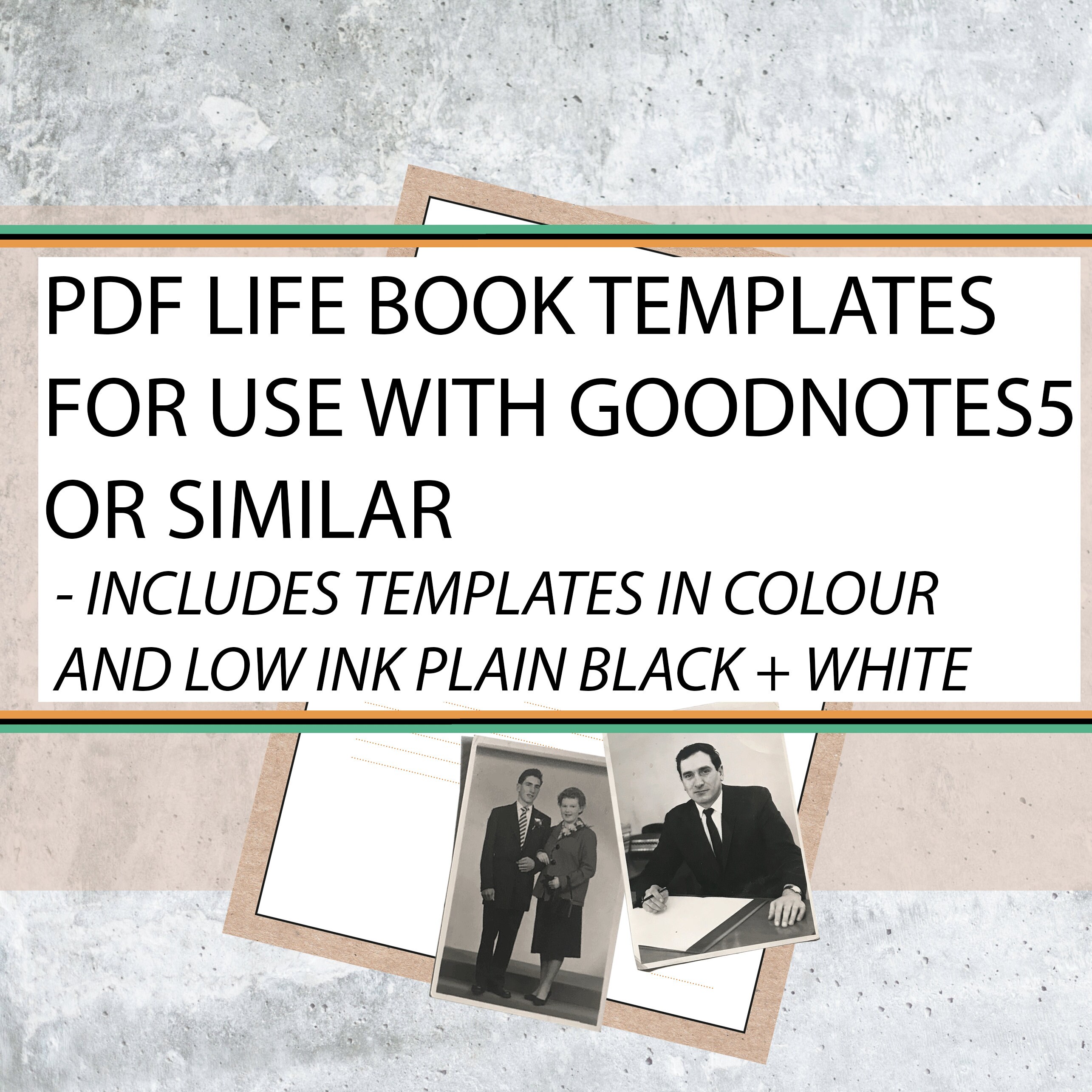 Luxury 277 Page Life Story Book Template BROWN PAPER BORDER - Etsy