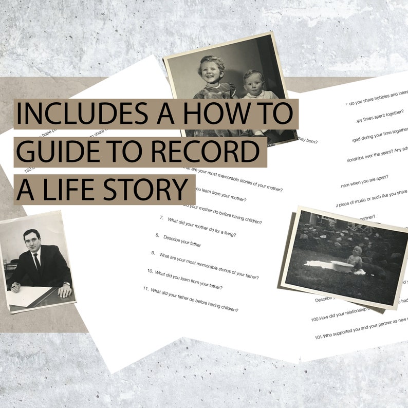 Printable Memory Jar: Life Story Prompts Instant Digital Download ...