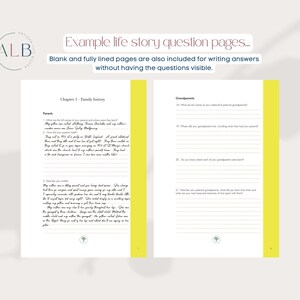Life Story Questions: Dementia Activity, Legacy Memory Workbook ...