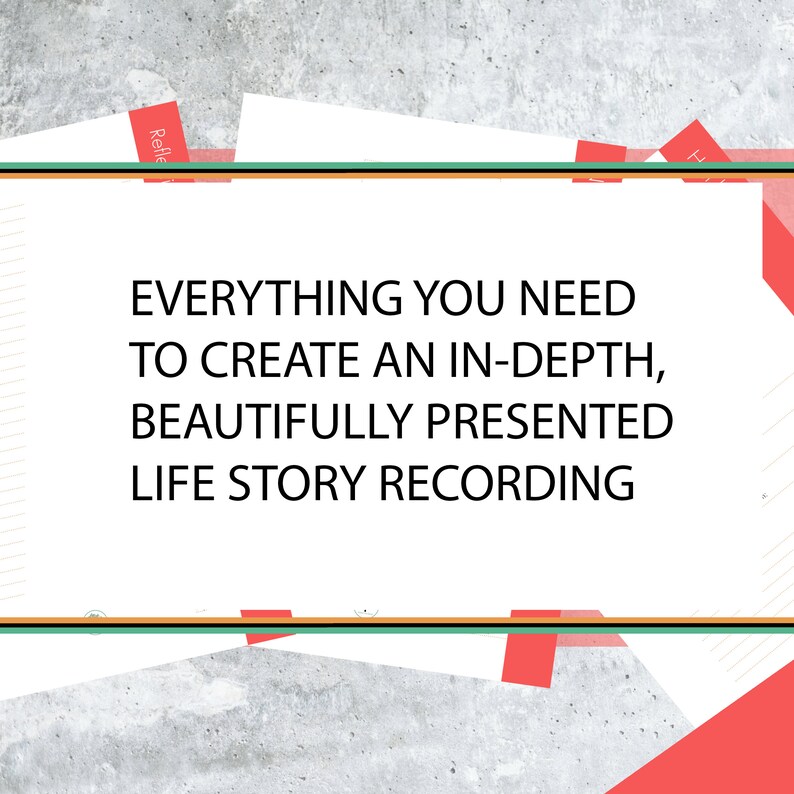 Luxury 277 Page Life Story Book Template RED Instant - Etsy