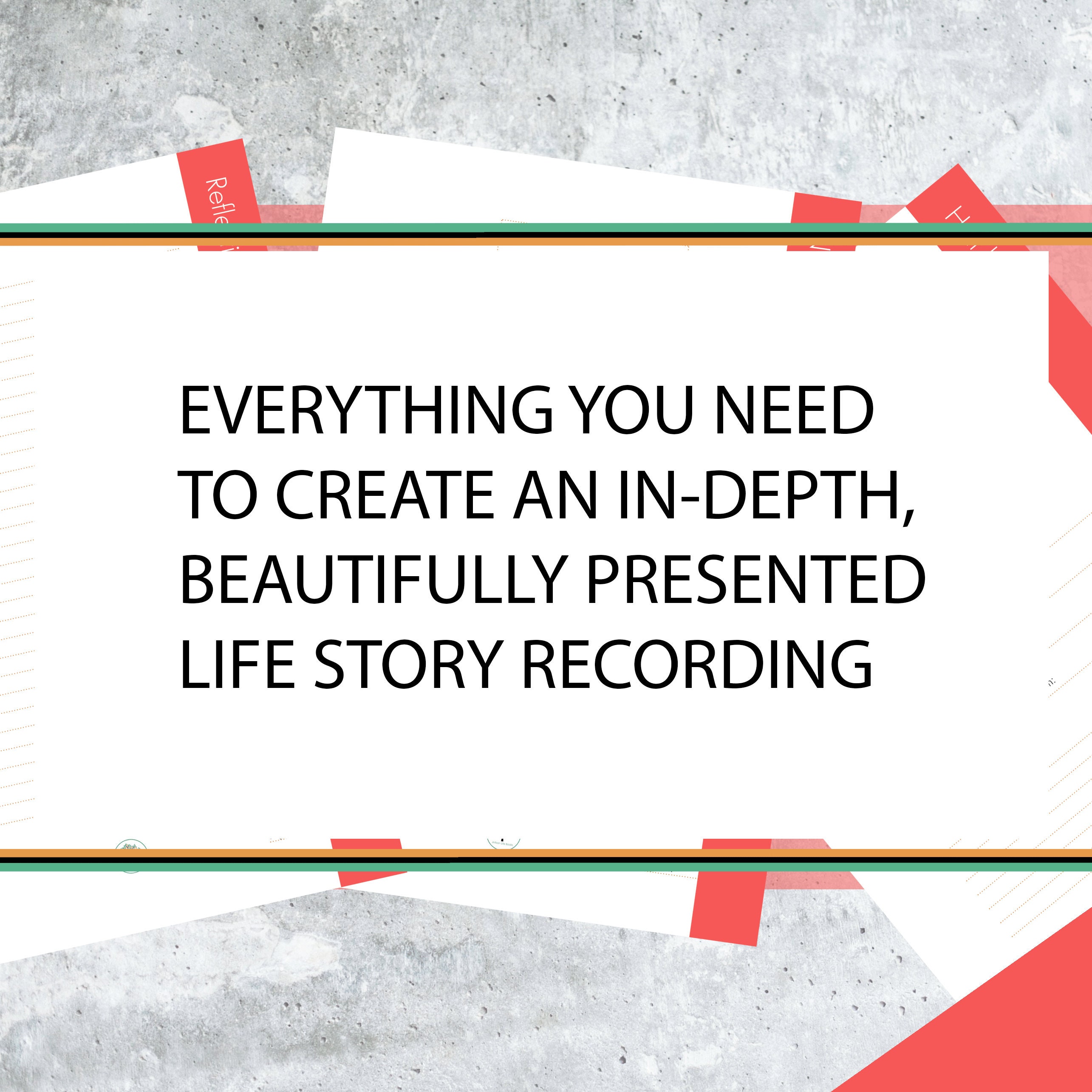 Luxury 277 Page Life Story Book Template RED Instant - Etsy