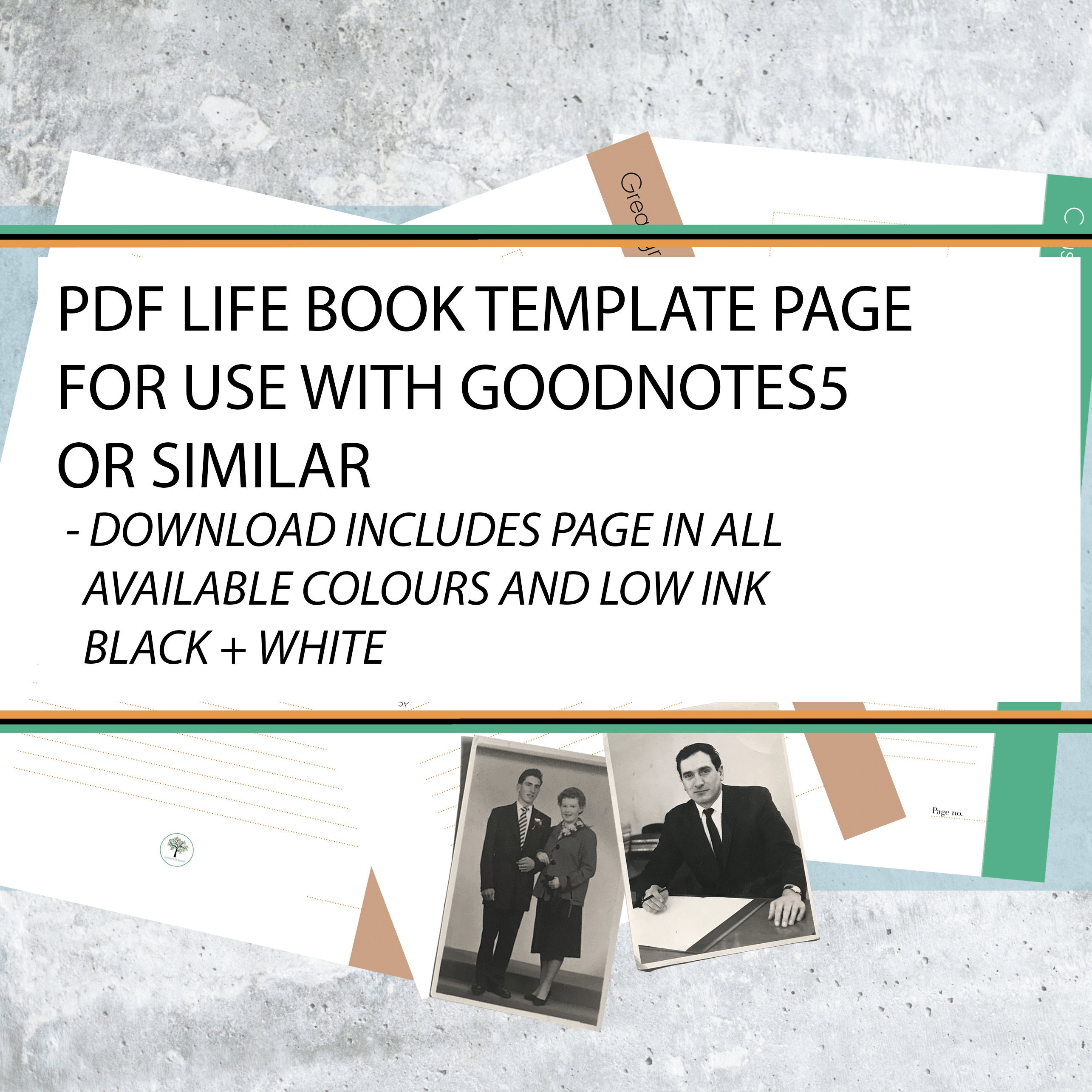 Blank Event PDF Page Digital Download Part of Artisan Life Books Luxury ...