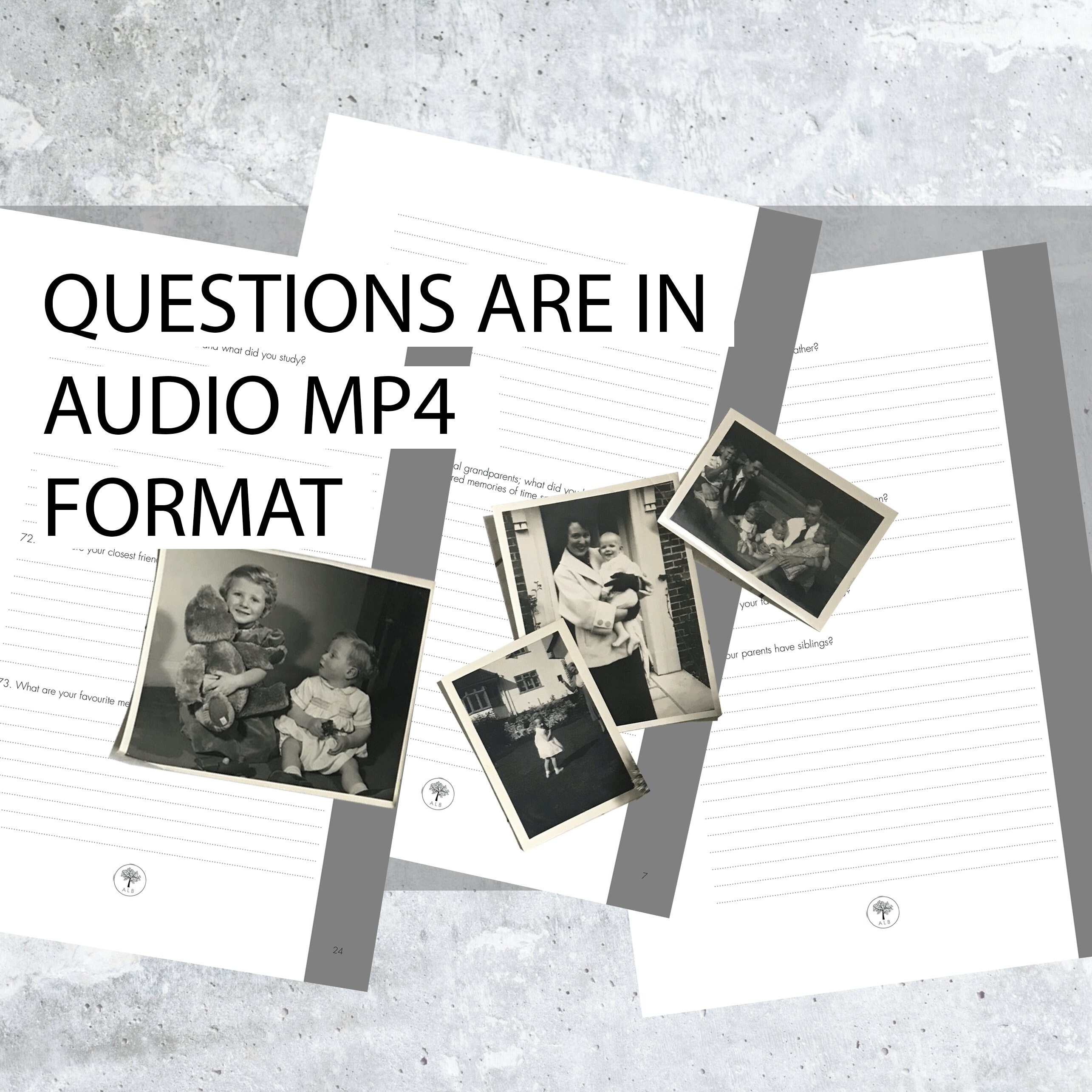 Audio Recorded 150 Life Story Questions Instant Digital Download Legacy ...