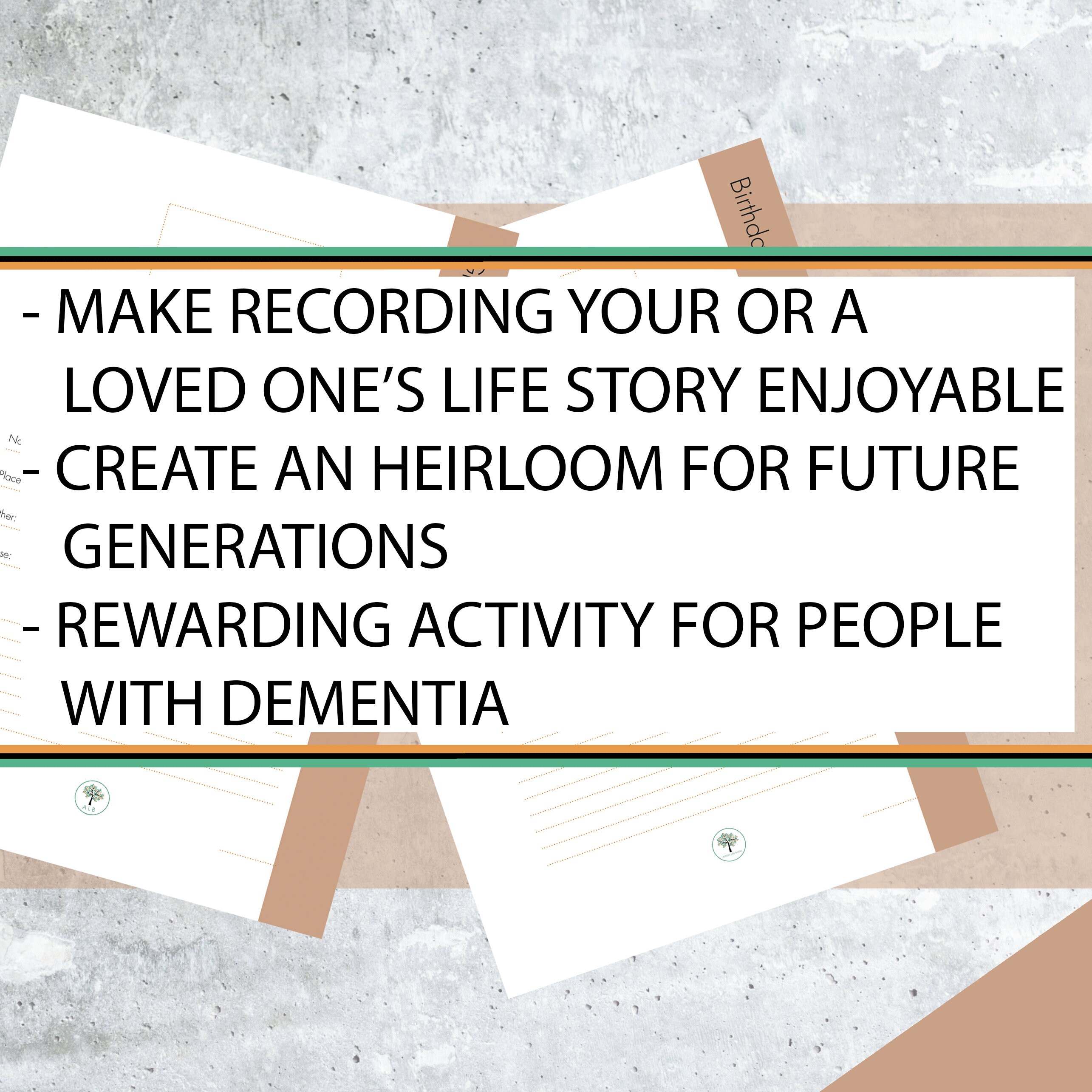 Luxury 277 Page Life Story Book Template SEPIA Instant Digital Download ...