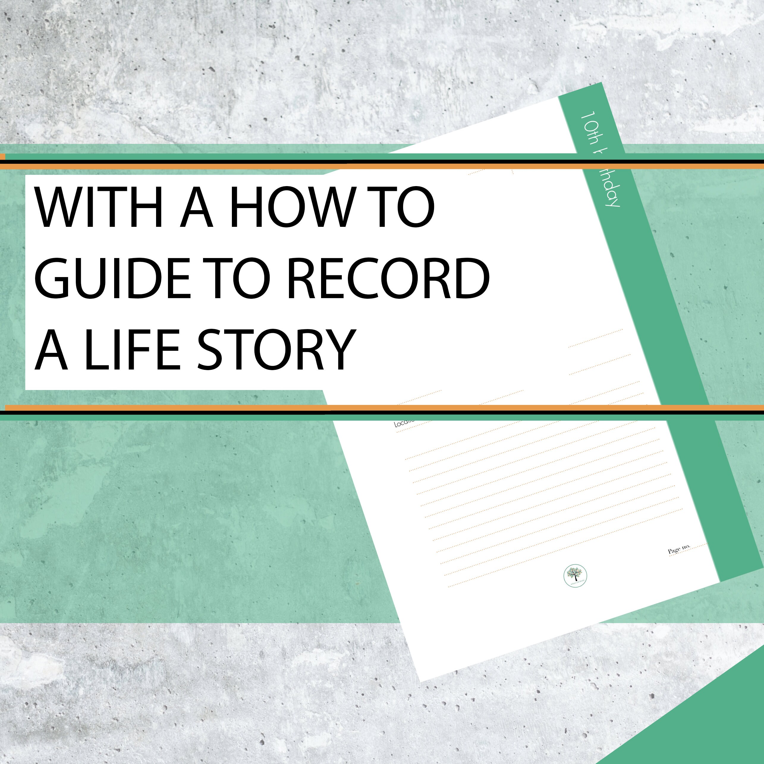 Luxury 277 page Life Story Book Template GREEN instant - Etsy España