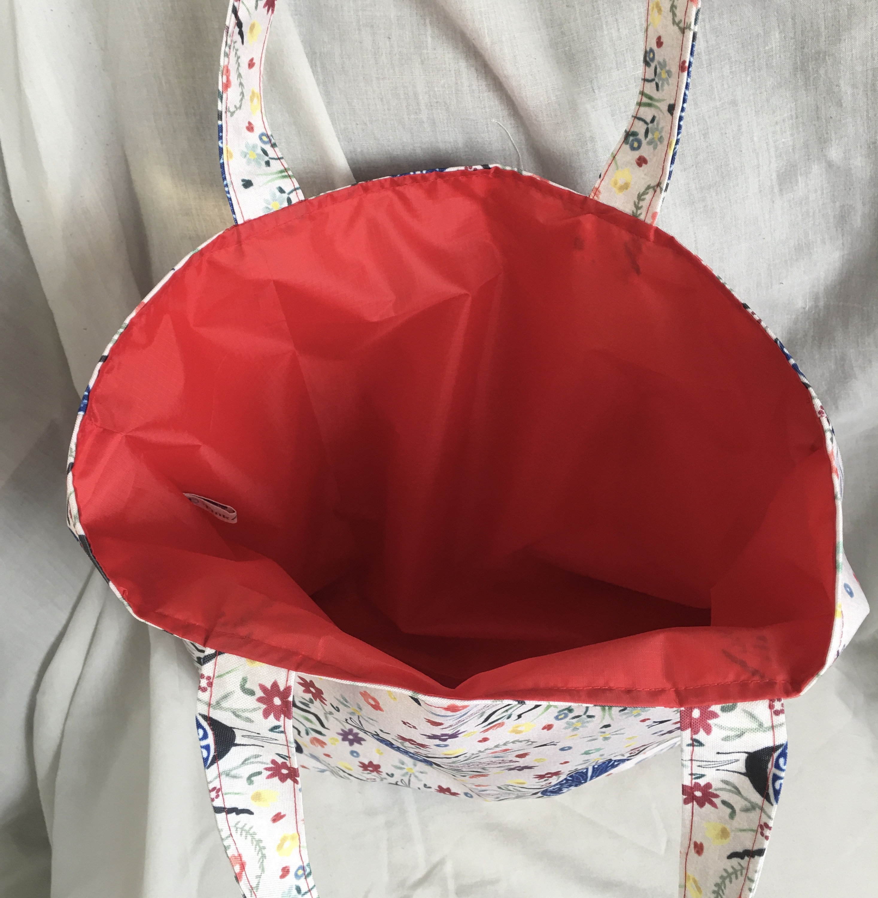 Fold Away Shopper Tote Bag & Matching Pouch, Water Resistant Shopping ...