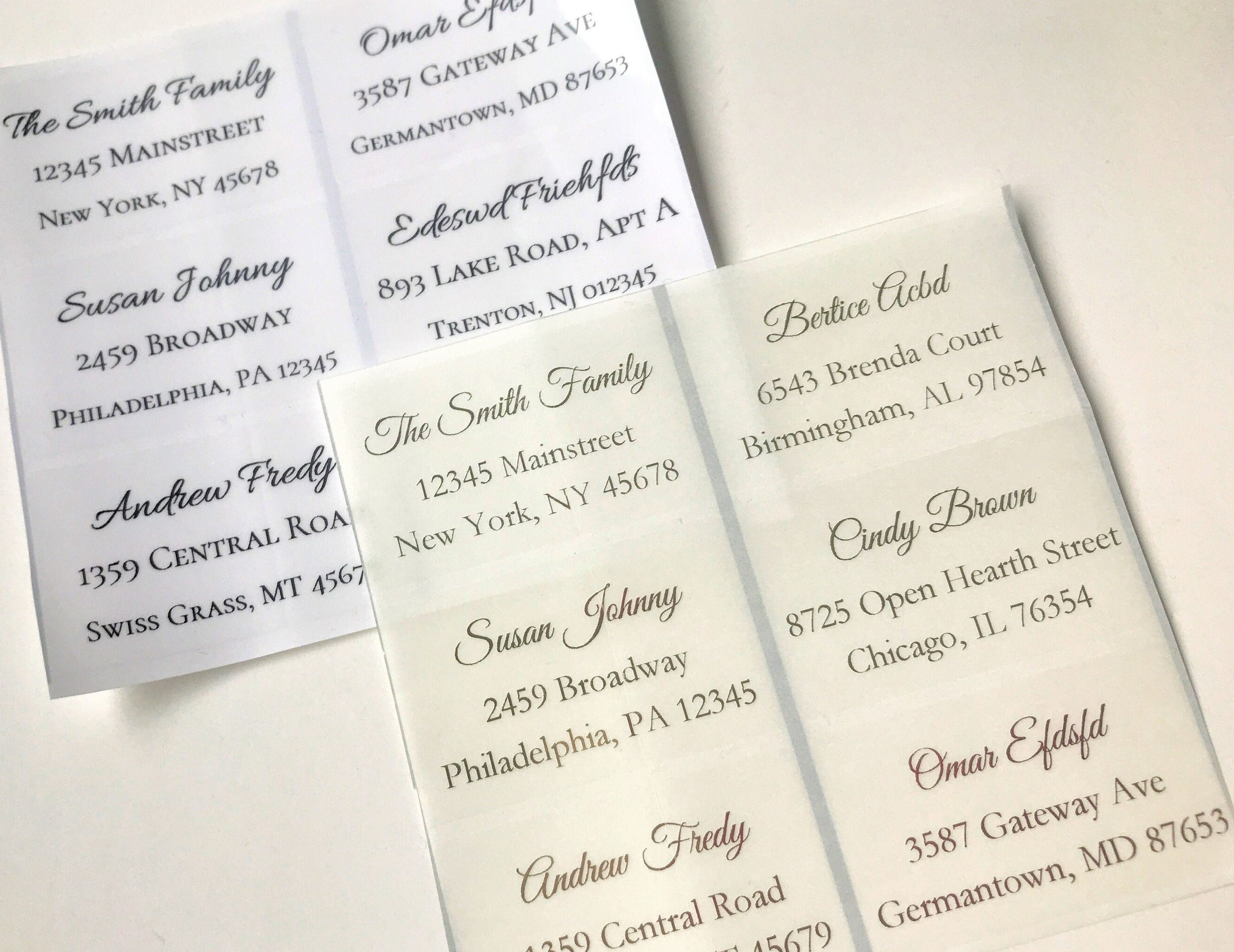 Guest Address Sticker / Wedding Invitation Address Label/ | Etsy