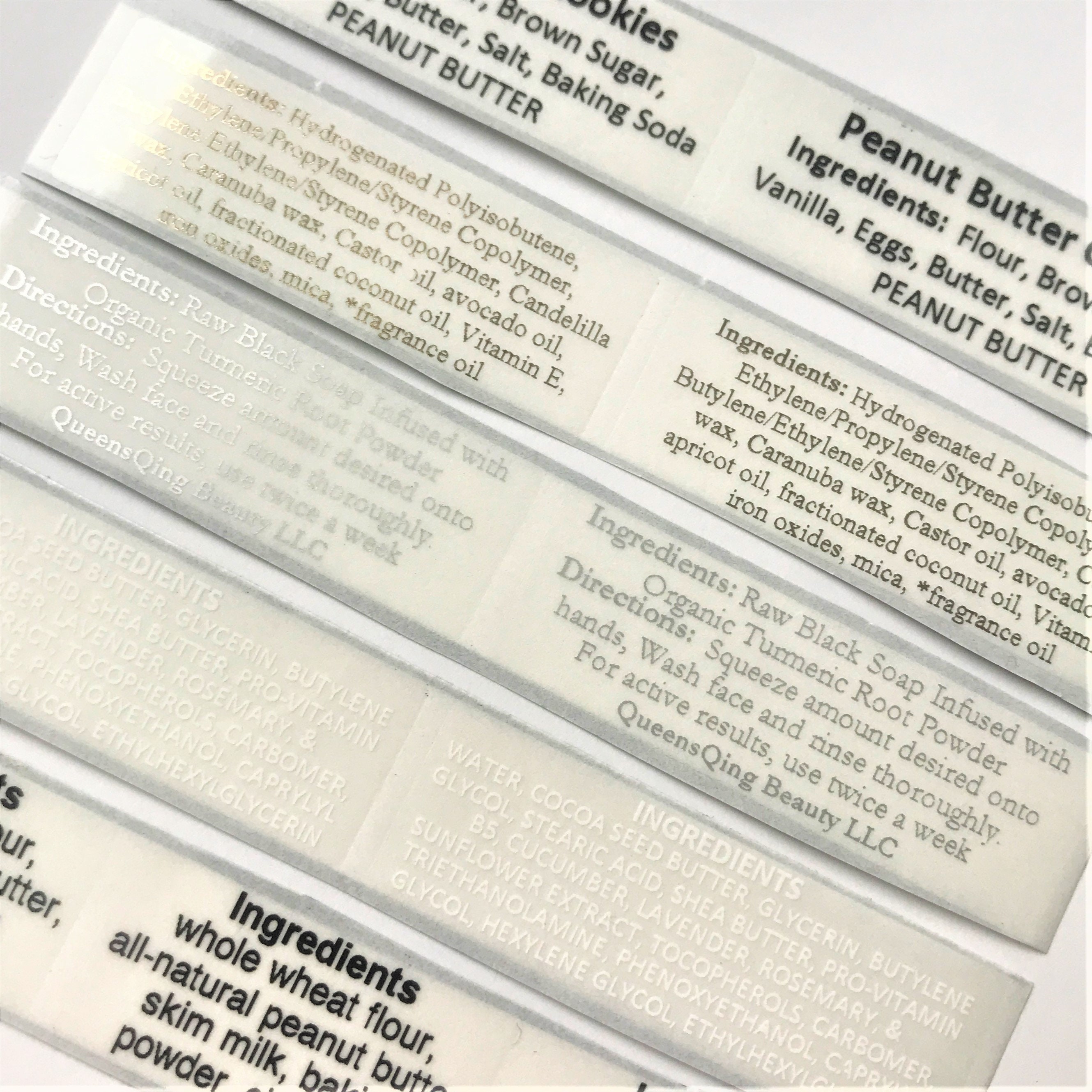 Custom Ingredients Sticker / Personalized Elements Sticker / | Etsy UK