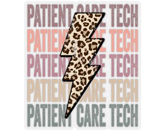 Patient Care Tech Sticker - Etsy