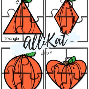 Pumpkin Shapes, Shape Recognition, Shape Puzzles, Shape Matching Game ...