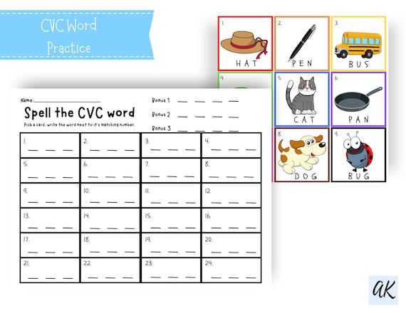 Spelling Cvc Words Worksheet Phonics: Spelling (CVC Words, CVCe Words,