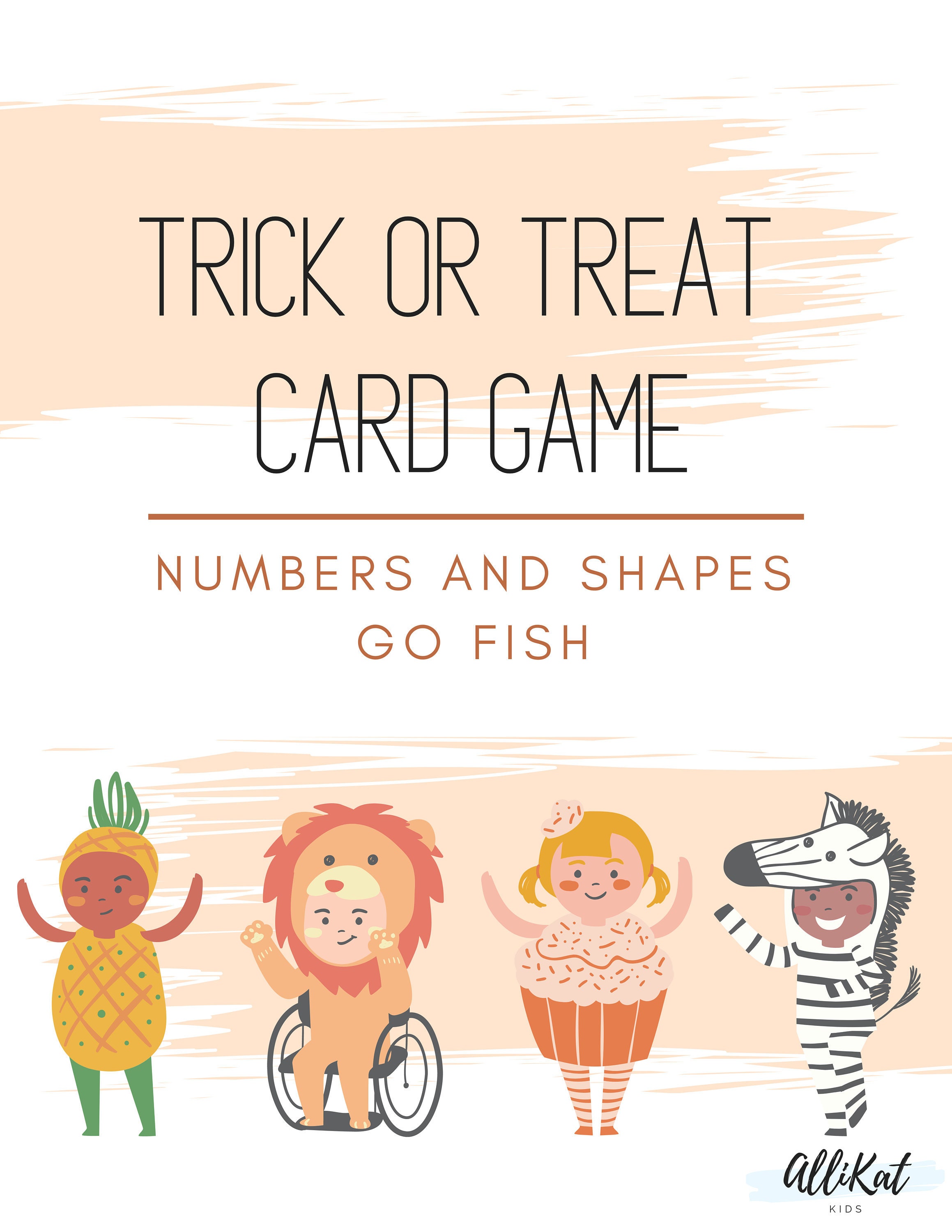 Trick or Treat: Numbers and Shapes, Halloween Go Fish Card Game ...