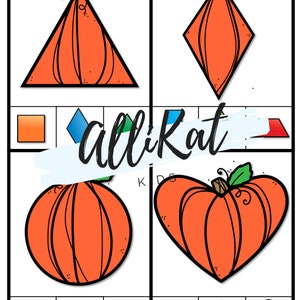 Pumpkin Shapes, Shape Recognition, Shape Puzzles, Shape Matching Game ...