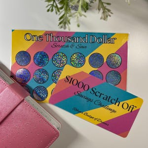 One Thousand Dollar Scratch off Savings Challenge - Etsy