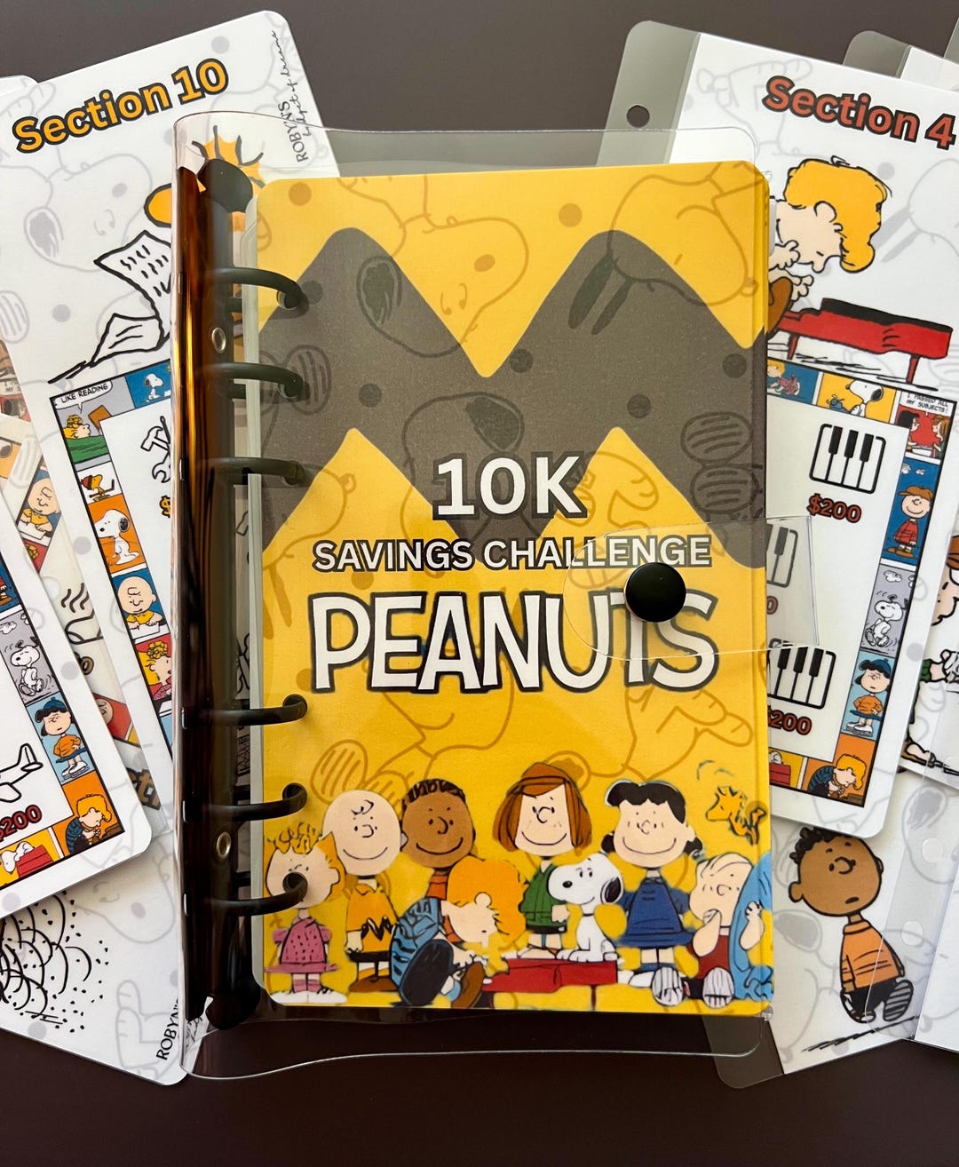 Peanuts Savings Challenge Binder | 10K 5K 3K - Etsy