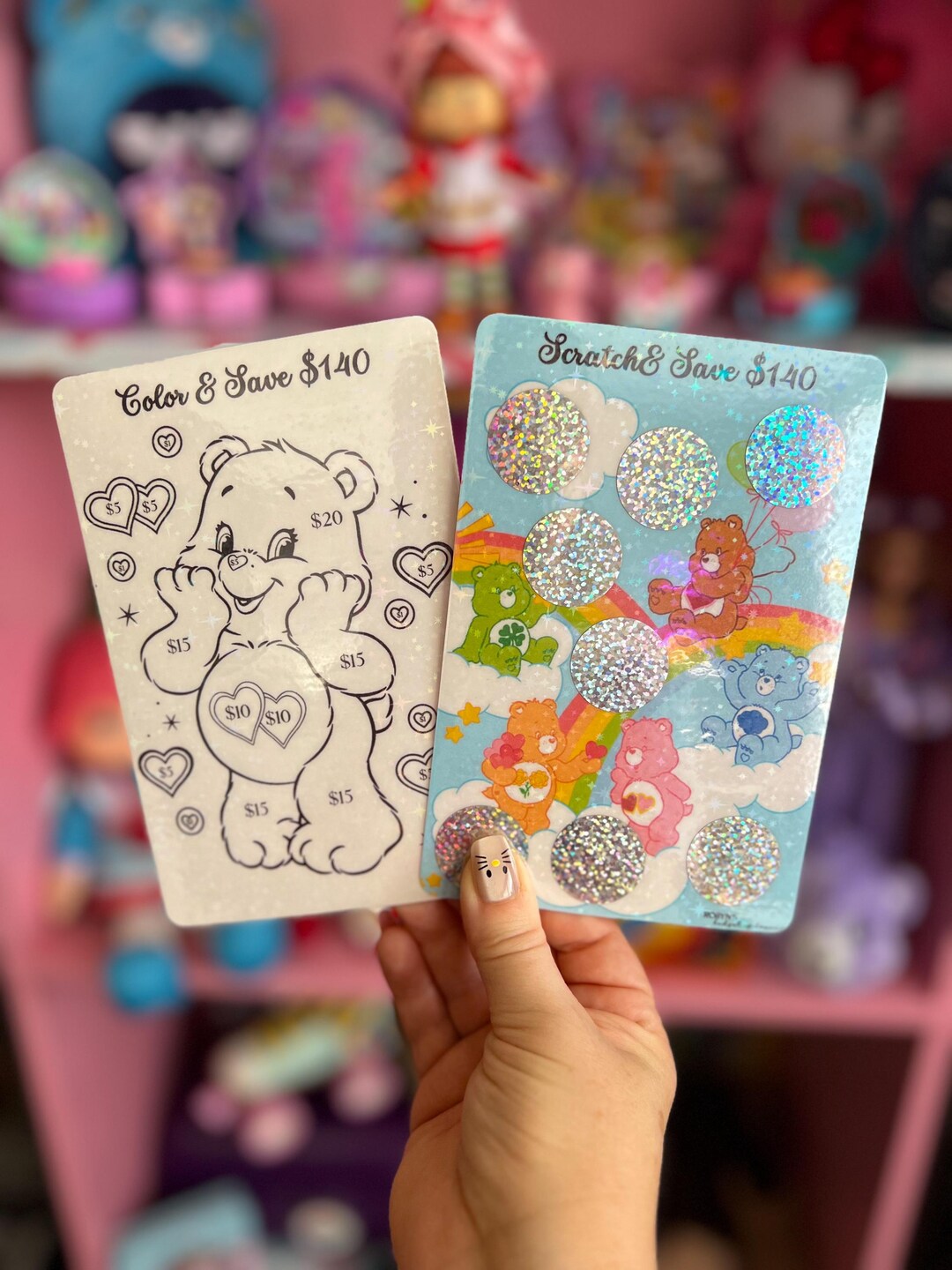 Care Bears Scratch and Save | Color and Save Set - Etsy