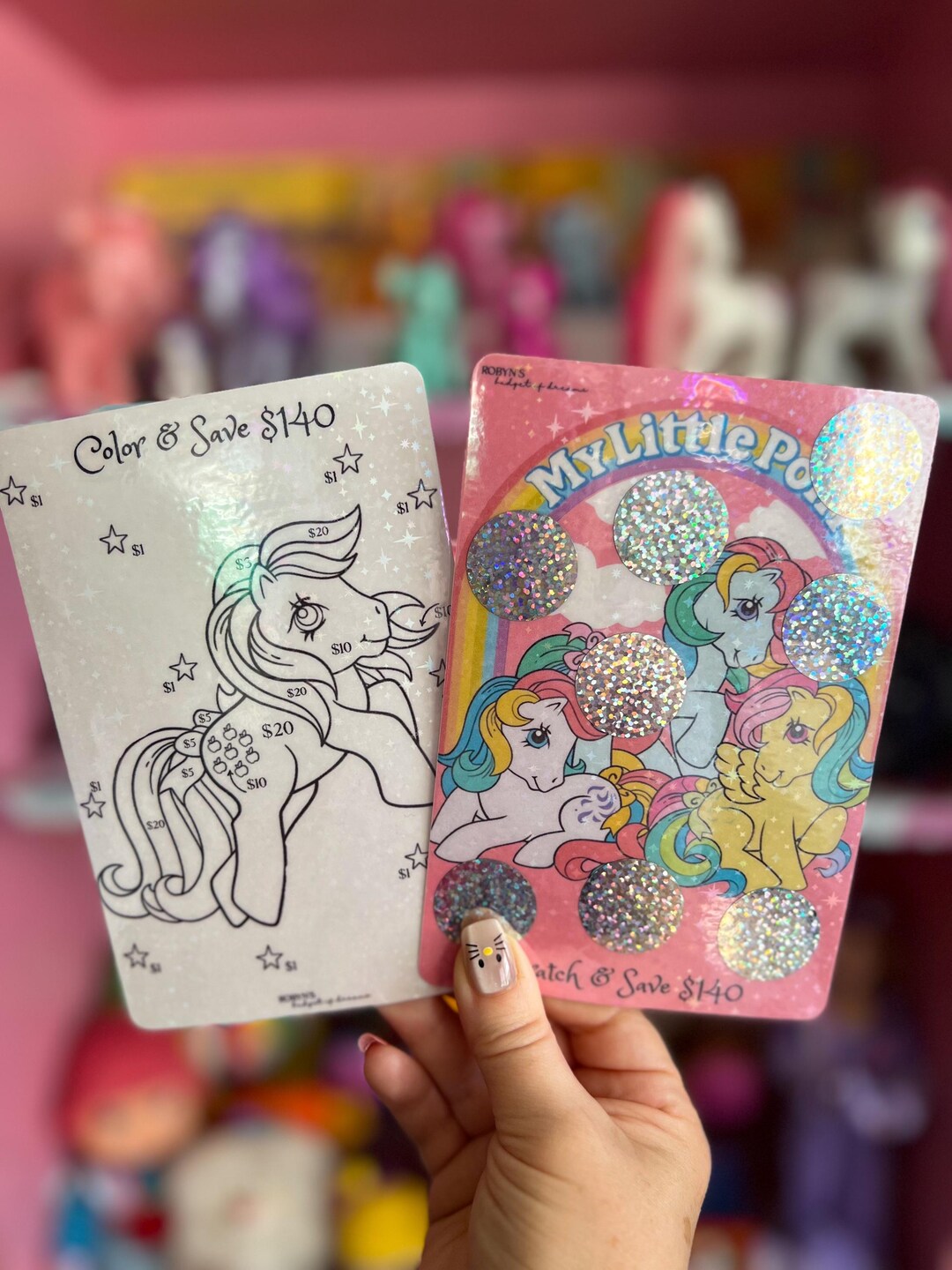 My Little Pony Scratch and Save | Color and Save Set - Etsy