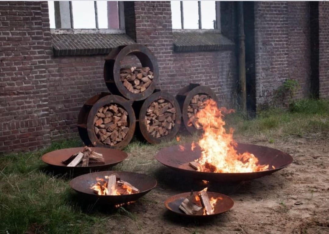 Corten Steel Fire Bowl, Fire Bowls, Barbecue Area, Grill, Grate Bowl ...