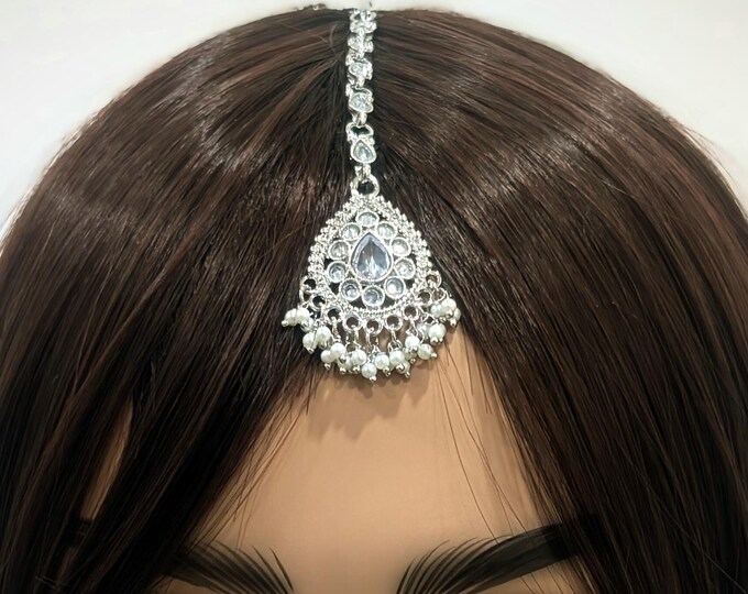 Delicate Maang Tikka/kundan Tikka/ Indian Wedding Jewelry/ Pakistani ...