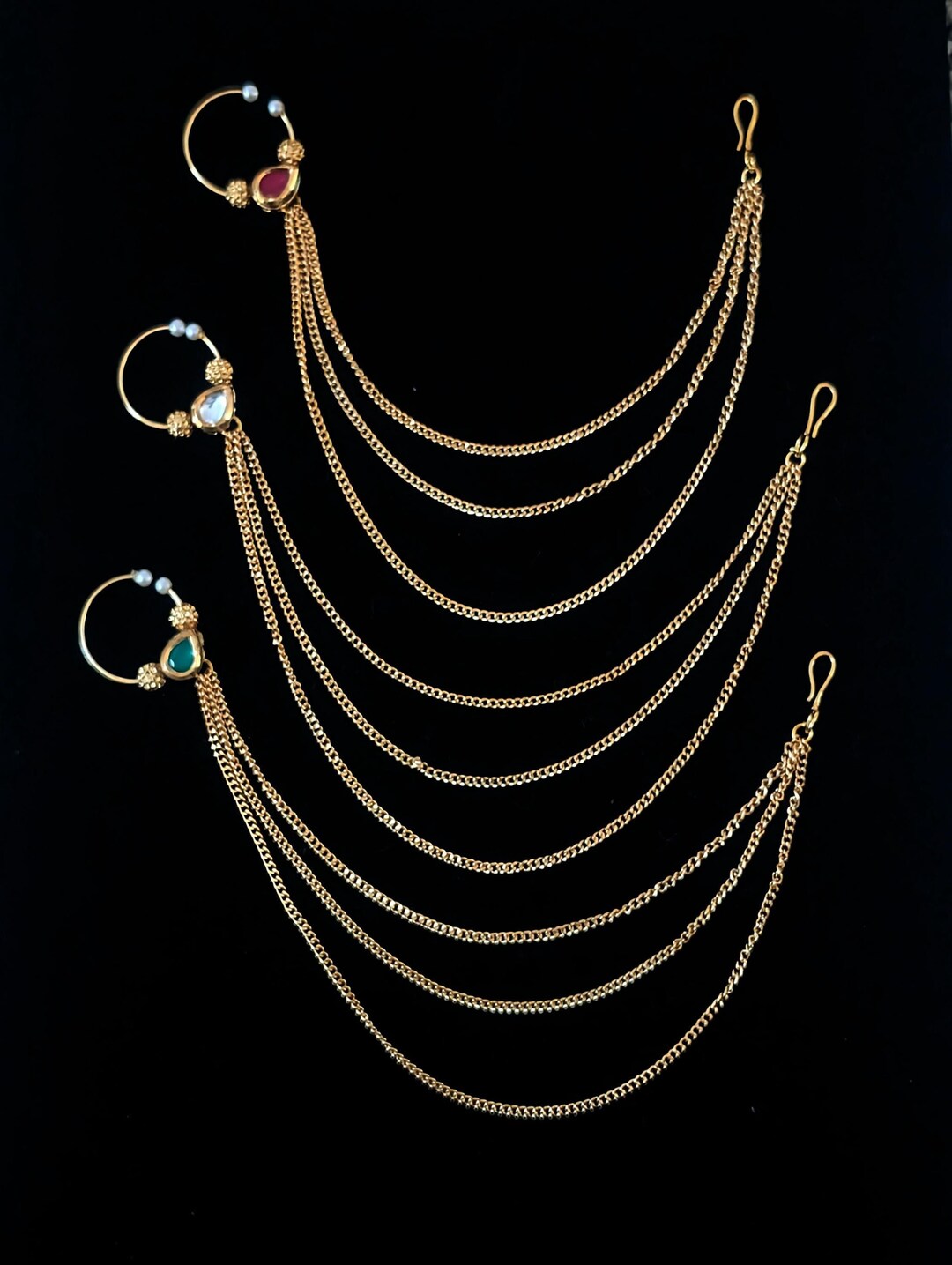 Nose Cuff, Pierce Less Nose Cuff, Fake Nose Ring, Clip on Nose Ring ...
