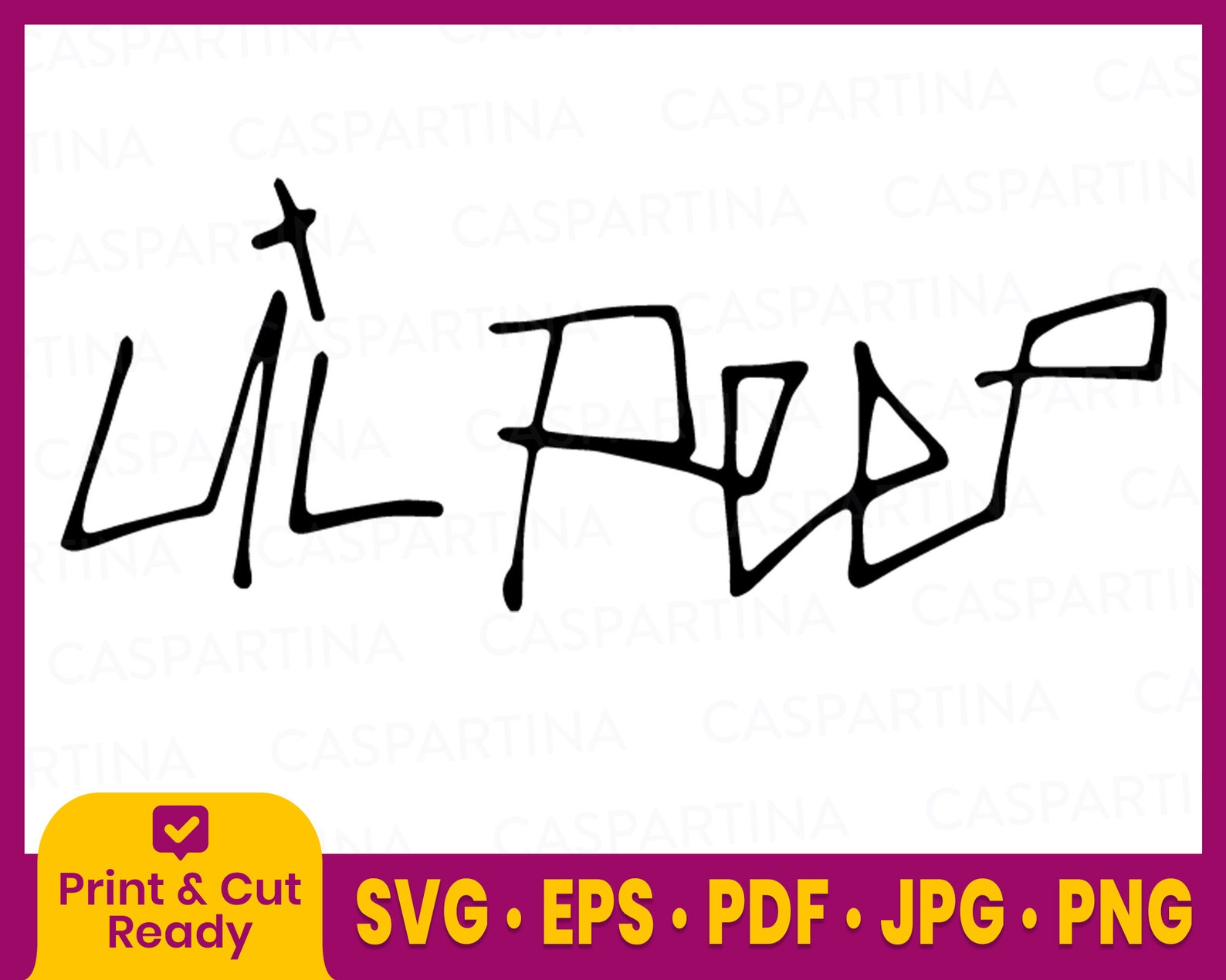 Lil Peep Svg Lil Peep Logo Svg Lil Peep Cricut File Lil Etsy