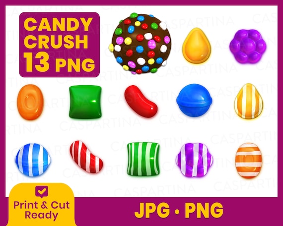 Candy Crush PNG Crushing Candy Crush Saga PNG Candy PNG | Etsy
