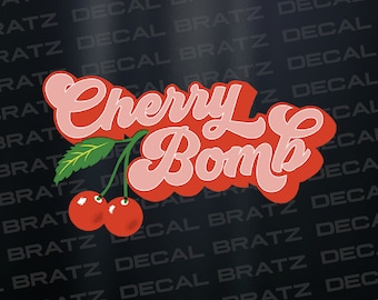 Cherry Bomb Car Decal - Etsy
