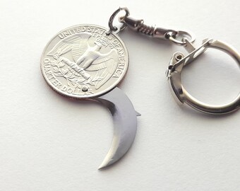 Coin Knife Keychain - Etsy