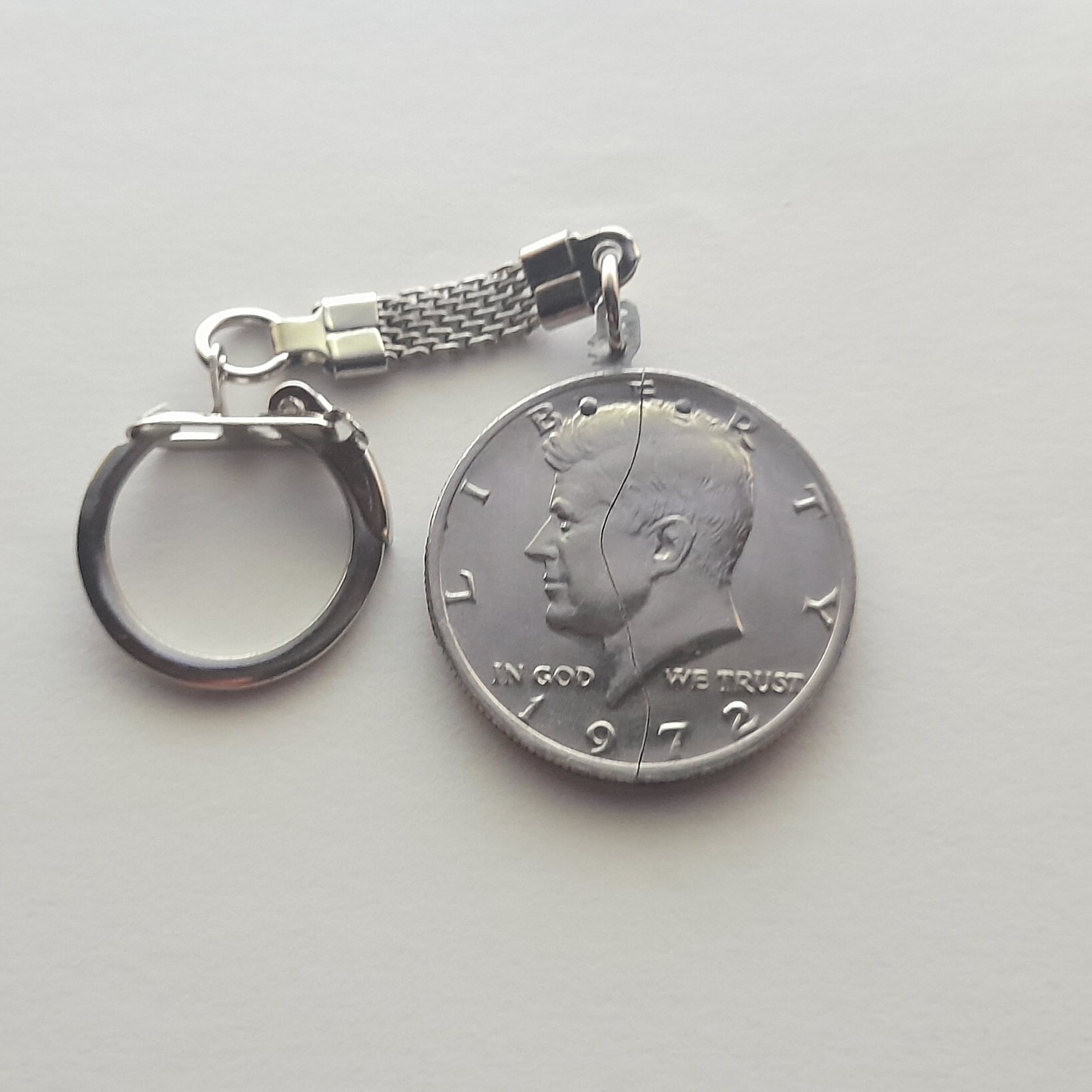 Keychain. Coin Dragon. Folding Half Dollar. - Etsy