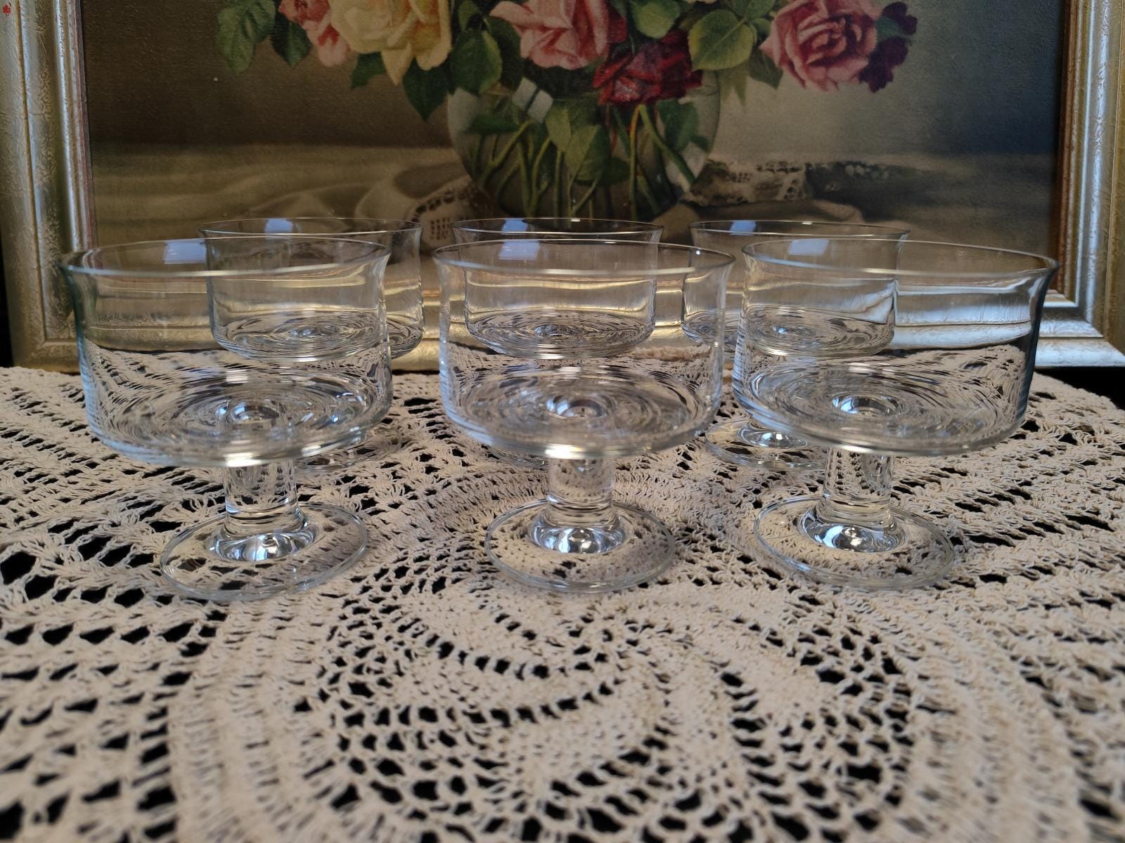 Vintage Thomas RUMBA Rosenthal Set of 6 Coppa Liquor Champagne Glasses ...