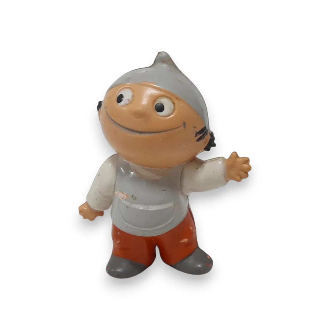 Goebel Mainzelmännchen Berti Rubber Figure ZDF Advertising German 1970s ...