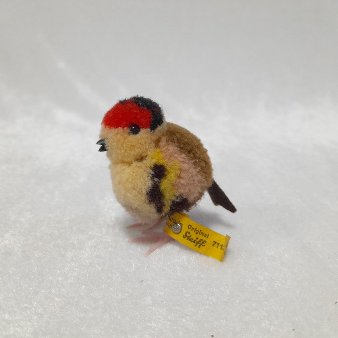 Vintage Steiff Wool Miniature Bird Buntfink - German Collectible - Etsy
